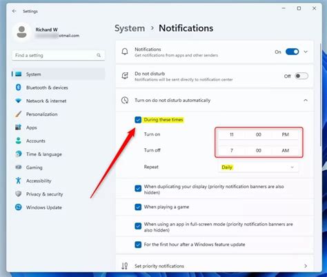 How To Turn On Or Off Do Not Disturb Automatically In Windows 11 Geek
