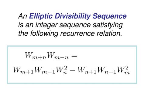 Ppt Elliptic Nets How To Catch An Elliptic Curve Powerpoint