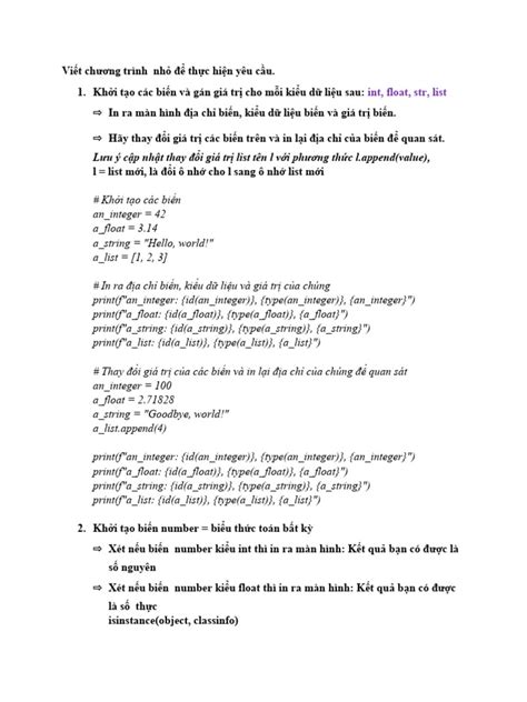 Bài Tập Python Pdf