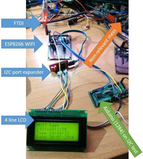Wemos 4 1602 Lcd I2c Iot With Arduino Esp8266 Diy Arduino Pager