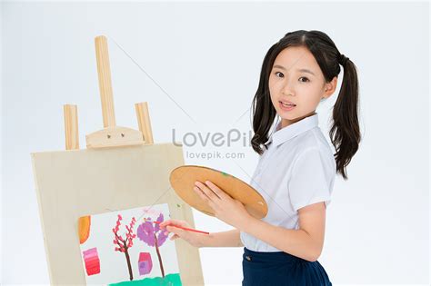 어린 소녀 그리기 사진 무료 다운로드 Lovepik