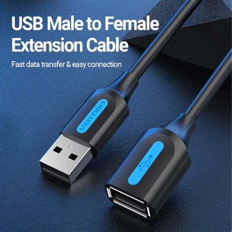 Vention Usb A M Male To A Female Extension Cable Pvc Type Cbibi