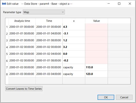 Parameter Value Editor — Spine Toolbox 0110dev4 Dev4 Documentation