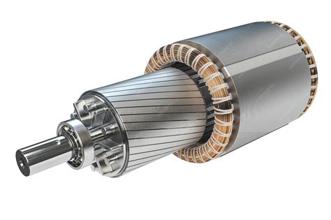 Premium Photo Rotor And Stator Of Electric Motor Isolated On White