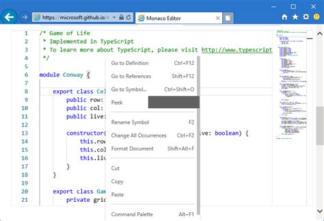 Clarify Status Of Ie 11 Support · Issue 1790 · Microsoftmonaco Editor