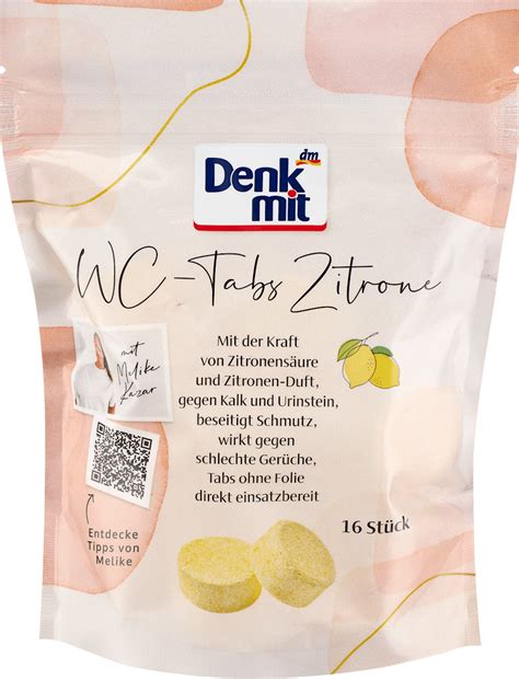 Denkmit Wc Reiniger Tabs Zitrone 16 St Dauerhaft Günstig Online Kaufen Dm De