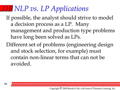 Chapter Non Linear Programming Ppt Ppt