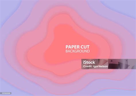 종이 절단 파스텔 색상으로 추상적인 배경 디자인에 대 한 현실적 기복입니다 종이 접기 예술입니다 벡터 일러스트 레이 션 디자인입니다 0명에 대한 스톡 벡터 아트 및 기타