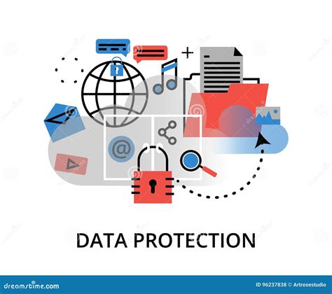 Infographic Concept Of Internet Security Network Protection And Stock