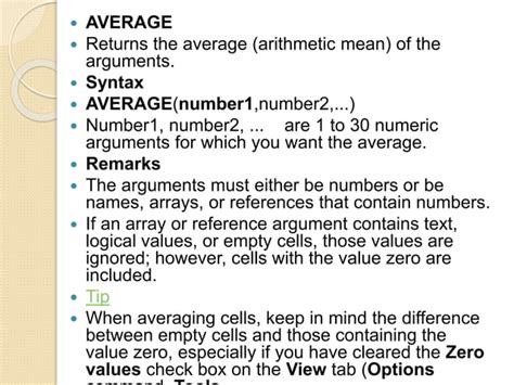 ms excel function ppt