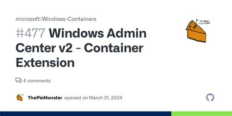 Windows Admin Center V Container Extension Issue Microsoft Windows Containers GitHub