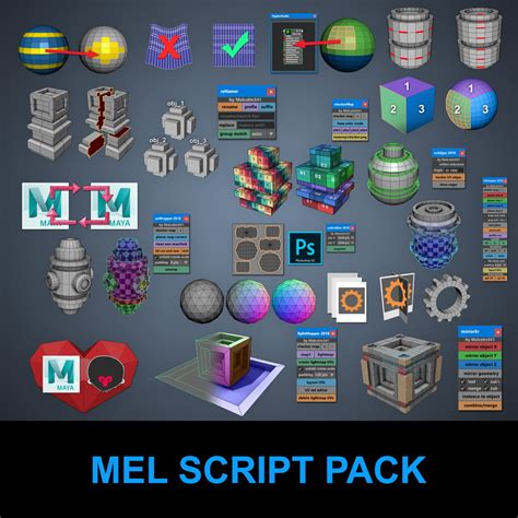 Maya插件 28个实用设计制作工具 Gumroad Autodesk Maya Malcolm341 Mel Script Mega