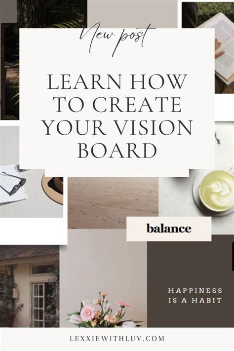 Create your vision board: step by step in 2024 | Creating a vision board, Vision board ...