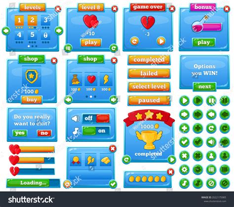 Gui Panel Images Stock Photos Vectors Shutterstock