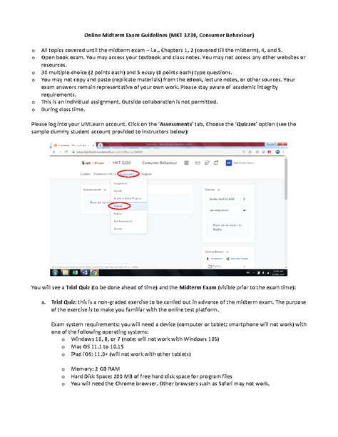 Midterm Exam Guidelines MKT 3230 MKT 3230 U Of M Studocu