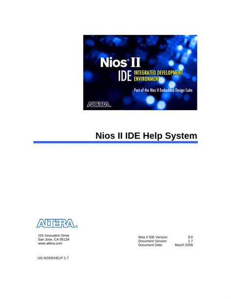 pdf nios ii ide help topics intel · the nios ii ide is based on the