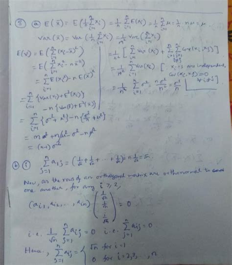 3 Let X1 Xn Be Iid Random Variables With Mean μ And