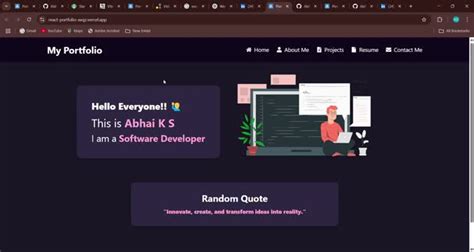 reactjs vite tailwindcss portfolio frontenddevelopment… abhai ks