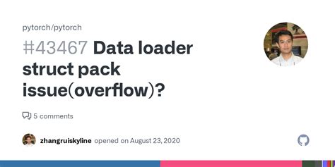 Data Loader Struct Pack Issue Overflow Issue Pytorch Pytorch GitHub