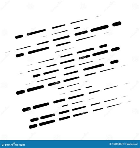 Dashed Irregular Lines Segment Horizontal Stripes Lines Stock Vector Illustration Of