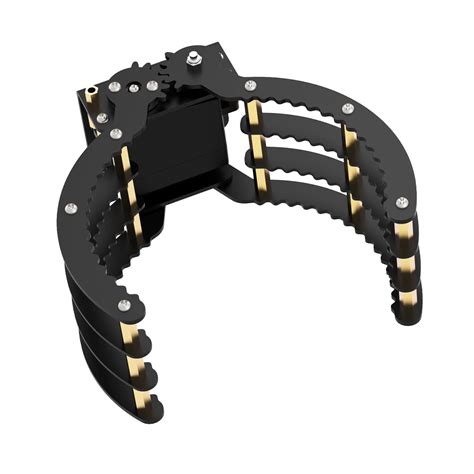 Robotic Claw Full Metal Wave Edge Clamp Robot Hand Gripper Grabber 1lb Max Grab