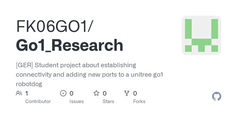 GitHub FK06GO1 Go1 Research GER Babe Project About Establishing Connectivity And Adding