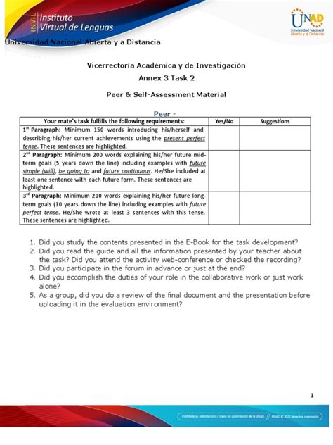 annex 3 task 2 pdf