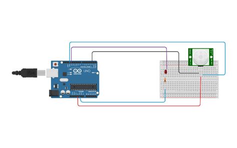 Circuit Design Maqueta Sensor De Movimiento Tinkercad