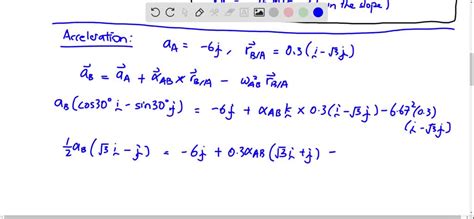 Solved At A Given Instant The Roller A On The Bar Has The Velocity And Acceleration Shown