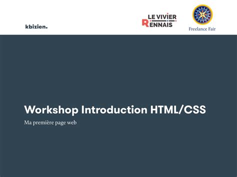 workshop html css pour débutants speaker deck