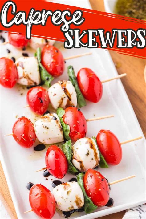 Caprese Skewers With Balsamic Drizzle Artofit