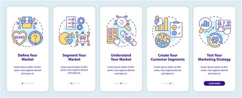 Get Started With Segmentation Blue Gradient Vector Image