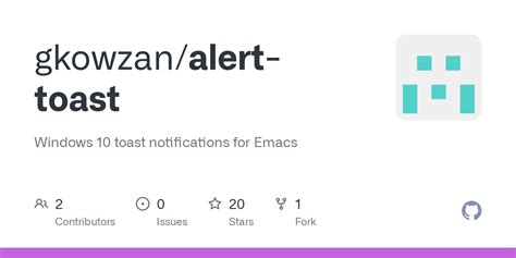 GitHub Gkowzan Alert Toast Windows Toast Notifications For Emacs