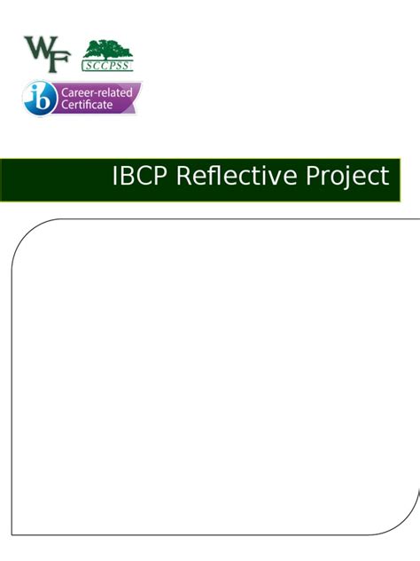Reflective Project Ibcp Guidelines Update Draft Pdf Citation Educational Assessment