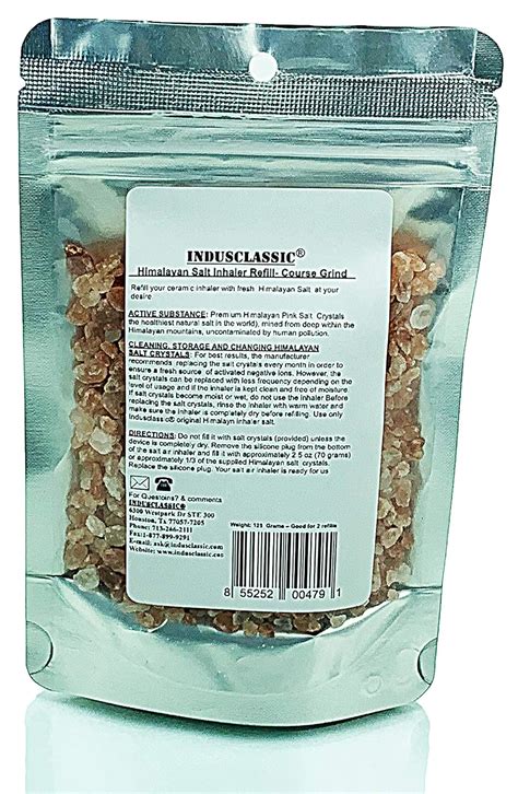 Himalayan Salt For Ceramic Inhaler Or Neti Pot Refill Asthma Allergy Sinus 4 5 Oz Yaxa Guatemala