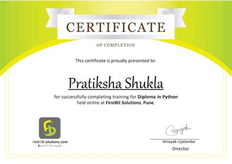 Pratiksha Shukla On Linkedin Certificateofcompletion Pythondeveloper Fullstackdeveloper