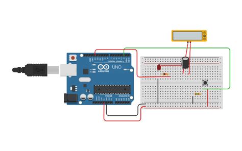 Circuit Design Botão Como Interruptor Tinkercad