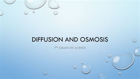 Diffusion And Osmosis Slides And Worksheet GCSE Biology 50 OFF