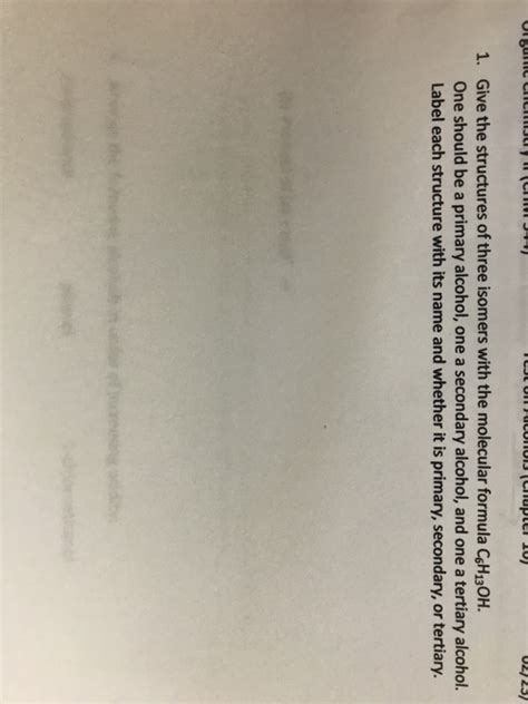 Solved Give The Structures Of Three Isomers With The
