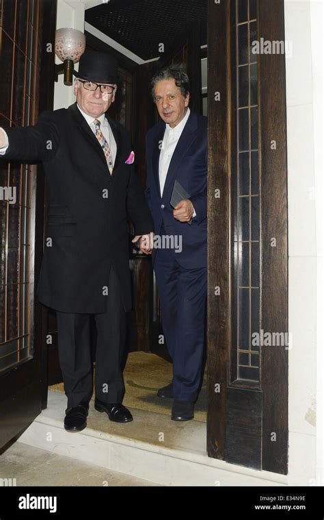 Charles Saatchi Leaves 34 Restaurant And Heads Home In Chelsea