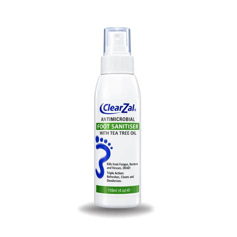 Clearzal Spray Antimicrobial Foot Sanitiser Bodycare Latino