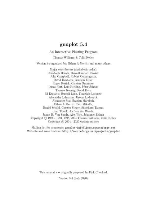 Gnuplot 5 4 Pdf String Computer Science Computer Science