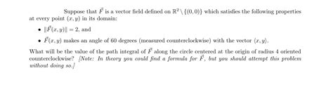 Solved Suppose That F Is A Vector Field Defined On R Chegg