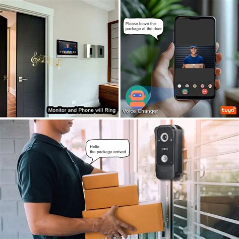 tuya smart wifi doorbell video intercom with cctv alarm system 1080p v zhongshan anjielo smart