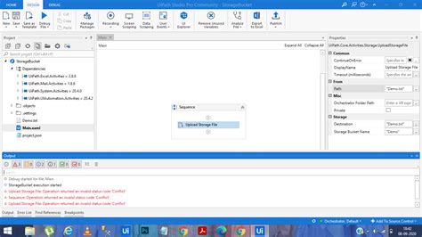 Unable To Upload File In Storage Bucket Activities Uipath Community