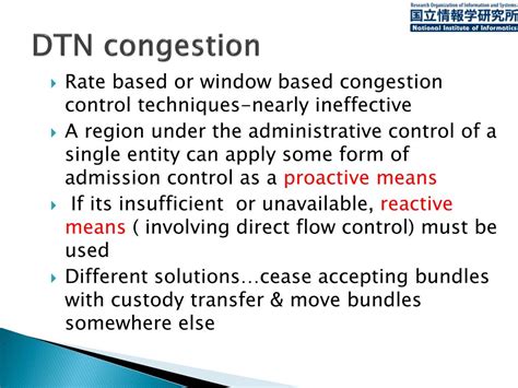 Ppt Storage Routing Based Congestion Control In Delay Tolerant
