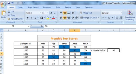 How To Use Conditional Formatting To Highlight Cells Less Than Or Greater Than Some Value