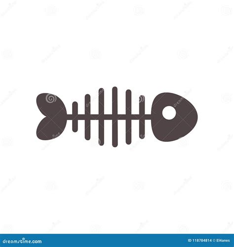 Fishbone Cartoon Illustration Vector Clipart CartoonDealer