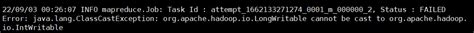 问题随记 ——longwritable Cannot Be Cast To Orgapache