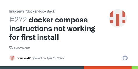 Docker Compose Instructions Not Working For First Install · Issue 272 · Linuxserverdocker